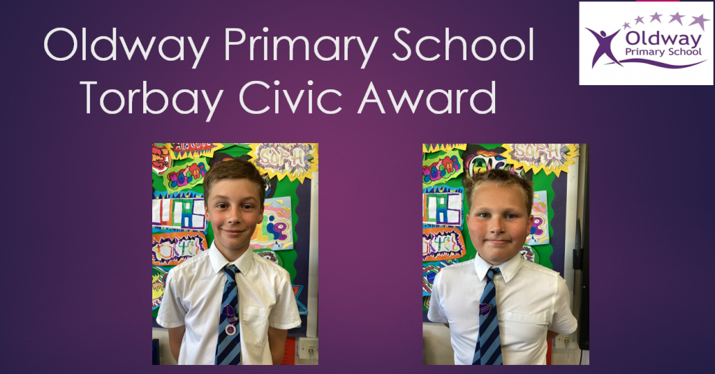 Oldway Primary School Students Awarded Torbay & Devon Civic Award 2022